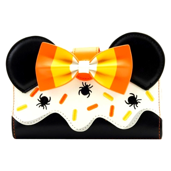 Disney | Bags | Disney Loungefly Minnie Mouse Candy Corn Cupcake Flap ...